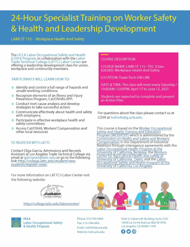 WOSHTEP Boletín / Bulletin | Labor Occupational Safety and Health Program